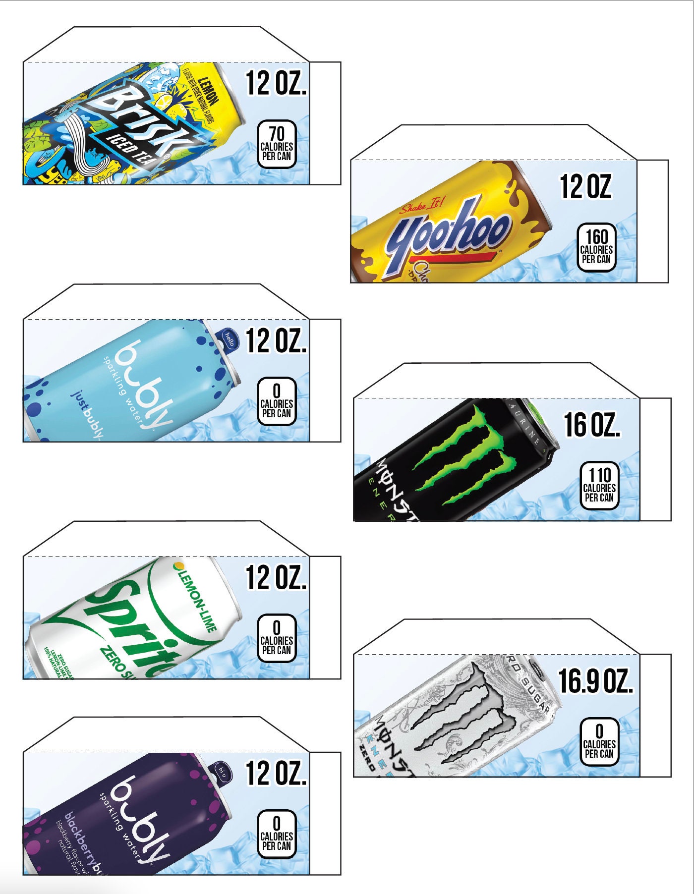 21!!!! SODA VENDING MACHINE 12 Oz Can Label (flavor Strip), Vending ...