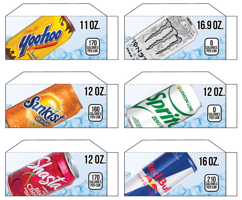 16!!!! SODA VENDING MACHINE Can Label (flavor Strip), Vending Machine ...