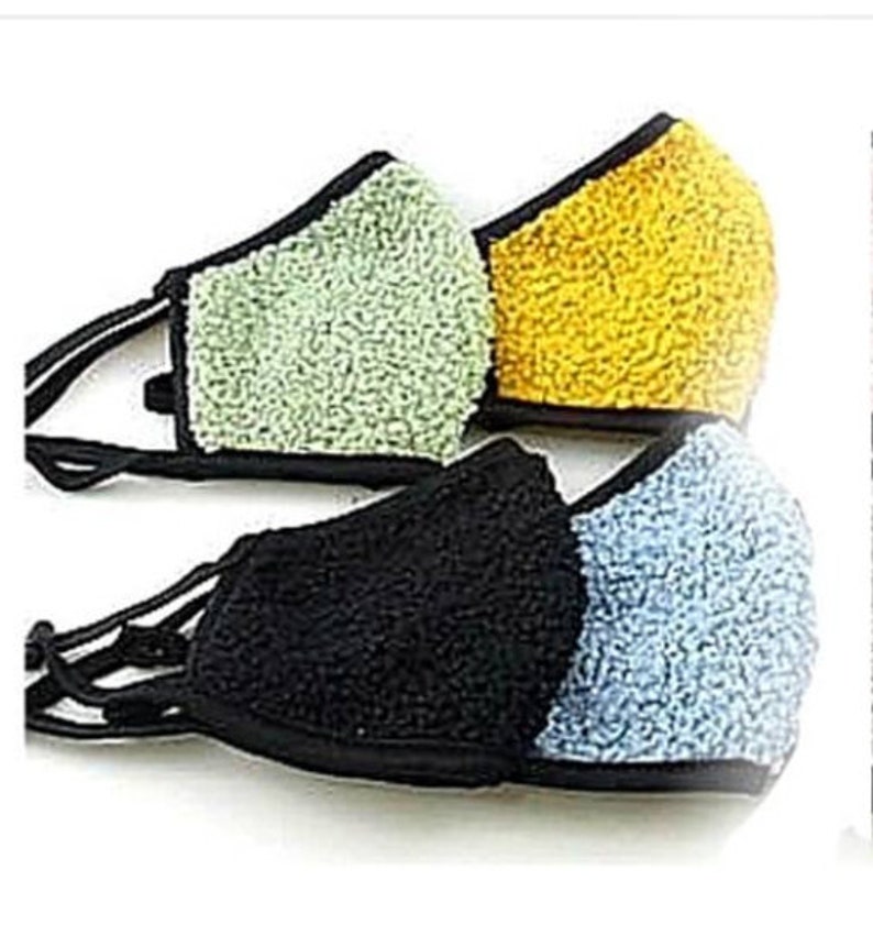 3 pack fleece mask Sherpa face mask Fleece face mask Ultra | Etsy