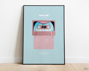 Prints Wall Hangings Wall Décor Harry Styles Fine Line Retro Poster ...