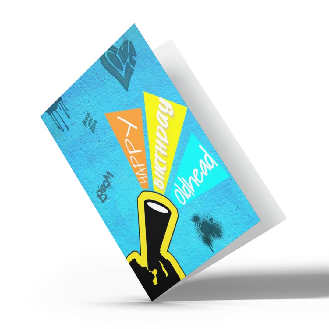 Birthday Greeting Cards Dapps HPBD Oldhead - Etsy