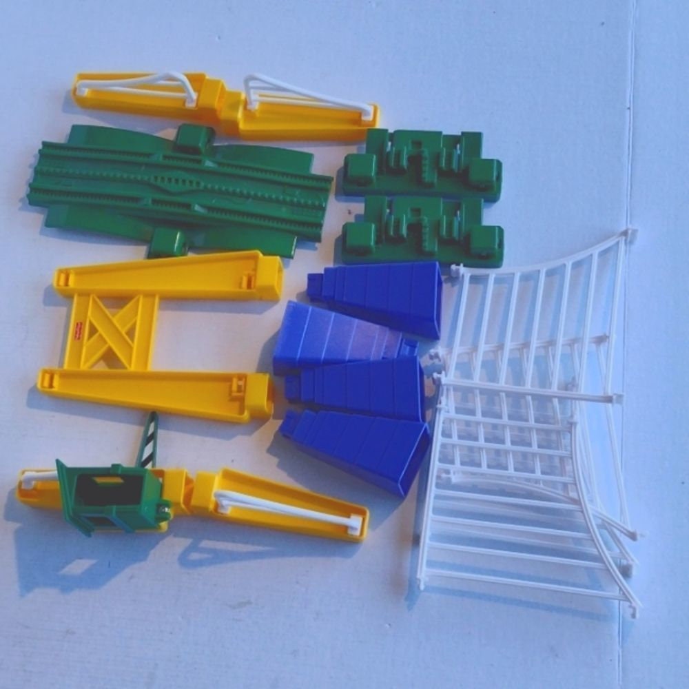 Fisher-price Geotrax Blue & Yellow Sky High Suspension Bridge C5216 ...