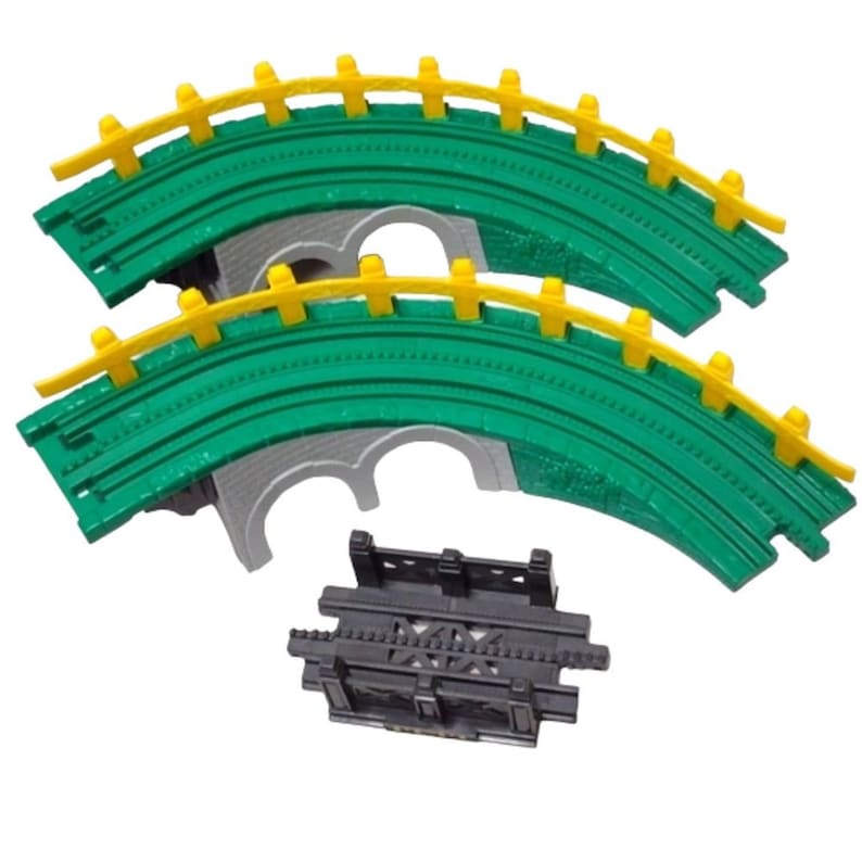 Fisher-price Geotrax Green Mountain Ramps Track Tunnel Bridge 3 Pcs ...