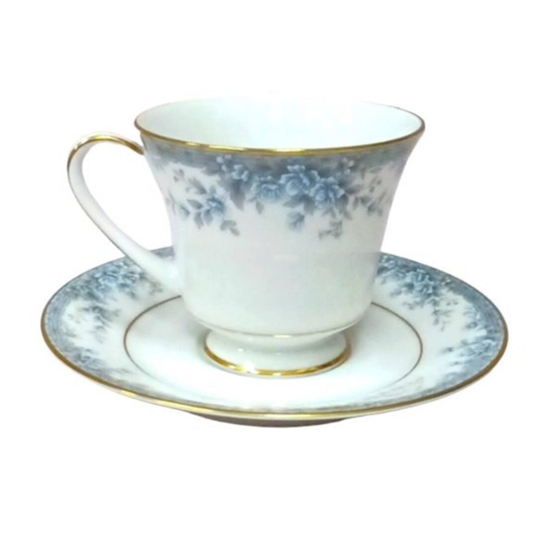 Vintage Noritake Philippines Avalon 3390 Footed Cup and Saucer - Etsy