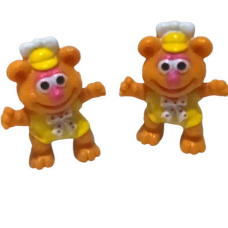 Vintage 1980s Muppet PVC Figures, Nerd Teacher, Kermit, Fozzie Bear 2 ...