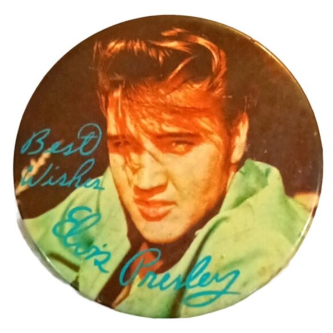 Vintage Rare 1956 Issued Elvis Presley Best Wishes Pinback Badge - Etsy