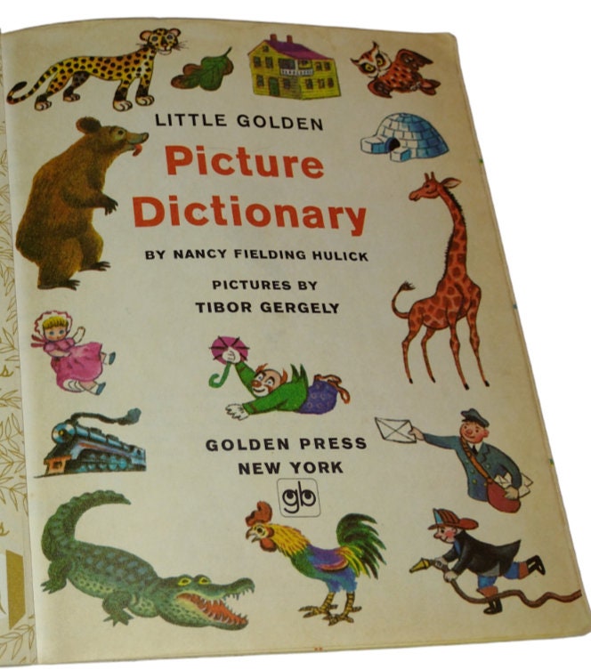 Vintage Little Golden Picture Dictionary Nancy Fielding Hulick 1971 - Etsy