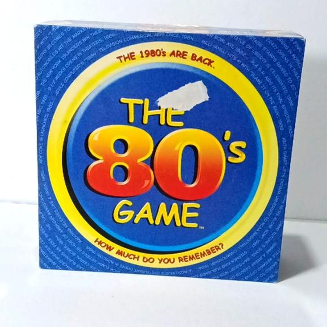 The 80s Game Family Trivia Board Game 2001 Intellinitiative Inc 3000 ...