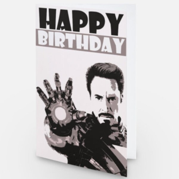 Iron Man Greetings - Etsy