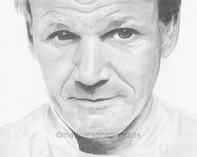 Gordon Ramsay Portrait Print - Etsy