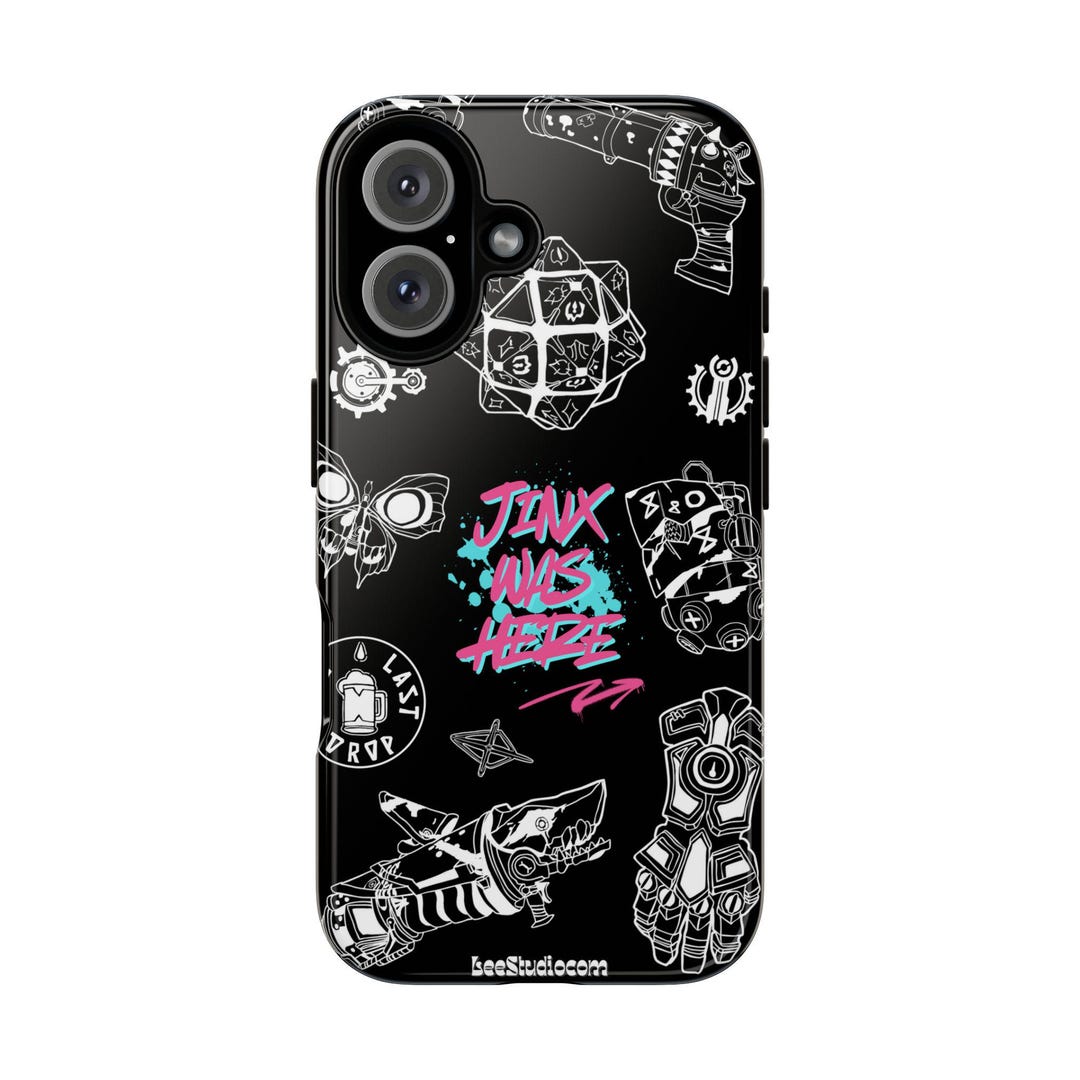 Arcane Graphics Jinx Tough Phone Cases Arcane Vi Powder Netflix League ...