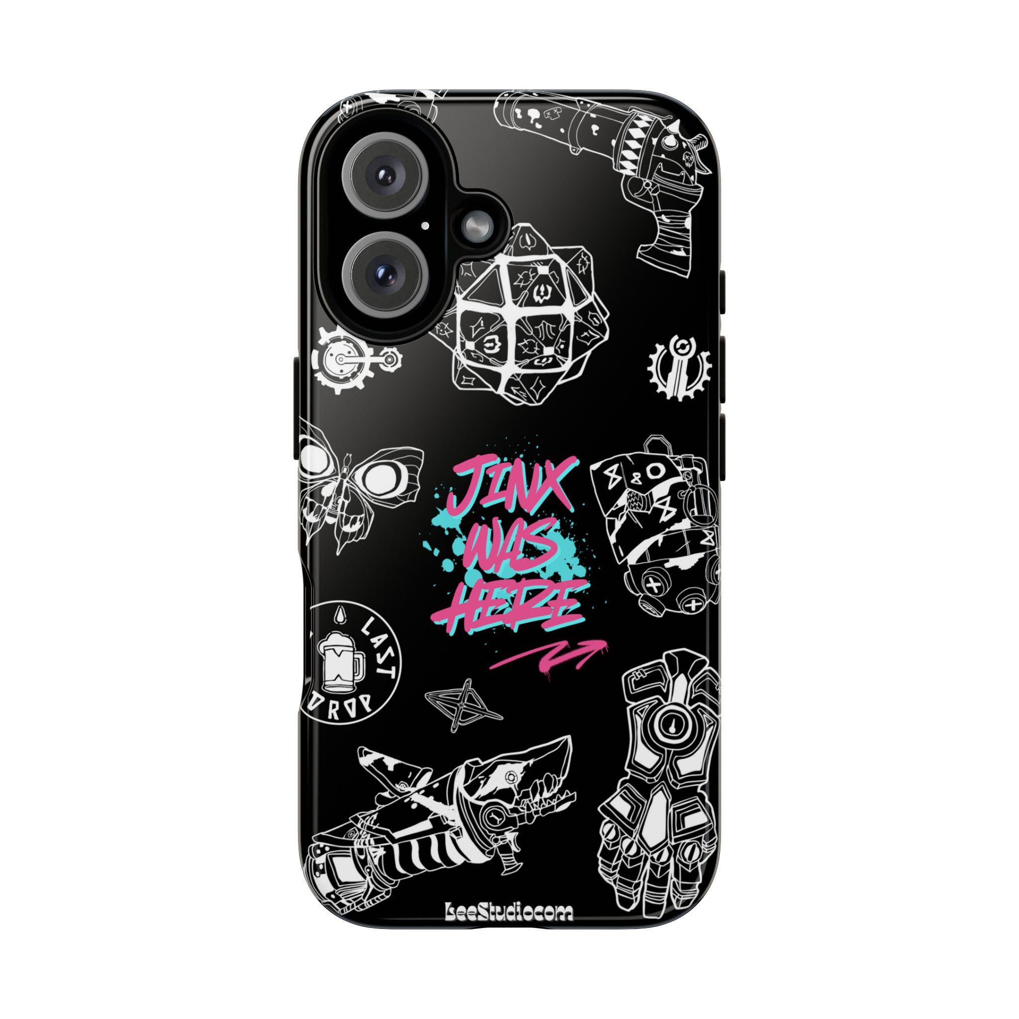 Arcane Graphics Jinx Tough Phone Cases Arcane Vi Powder Netflix League ...