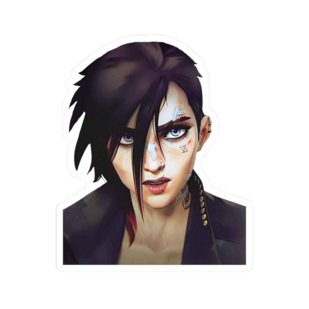 Arcane Emo Vi Vinyl Sticker | Jinx | League of Legends | Game | Gaming ...