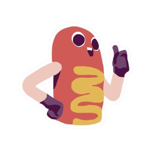 Hawt Dawg Man Sticker | Arcadia Bay | Hotdog Sticker | Game Vinyl ...