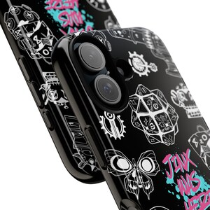Arcane Jinx Line Art Tough Phone Cases | Arcane | Vi | Powder | Netflix ...