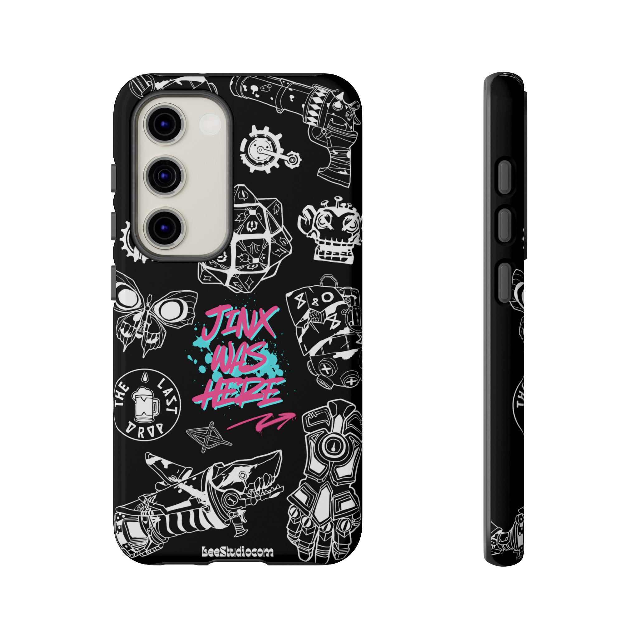 Arcane Jinx Line Art Tough Phone Cases | Arcane | Vi | Powder | Netflix ...