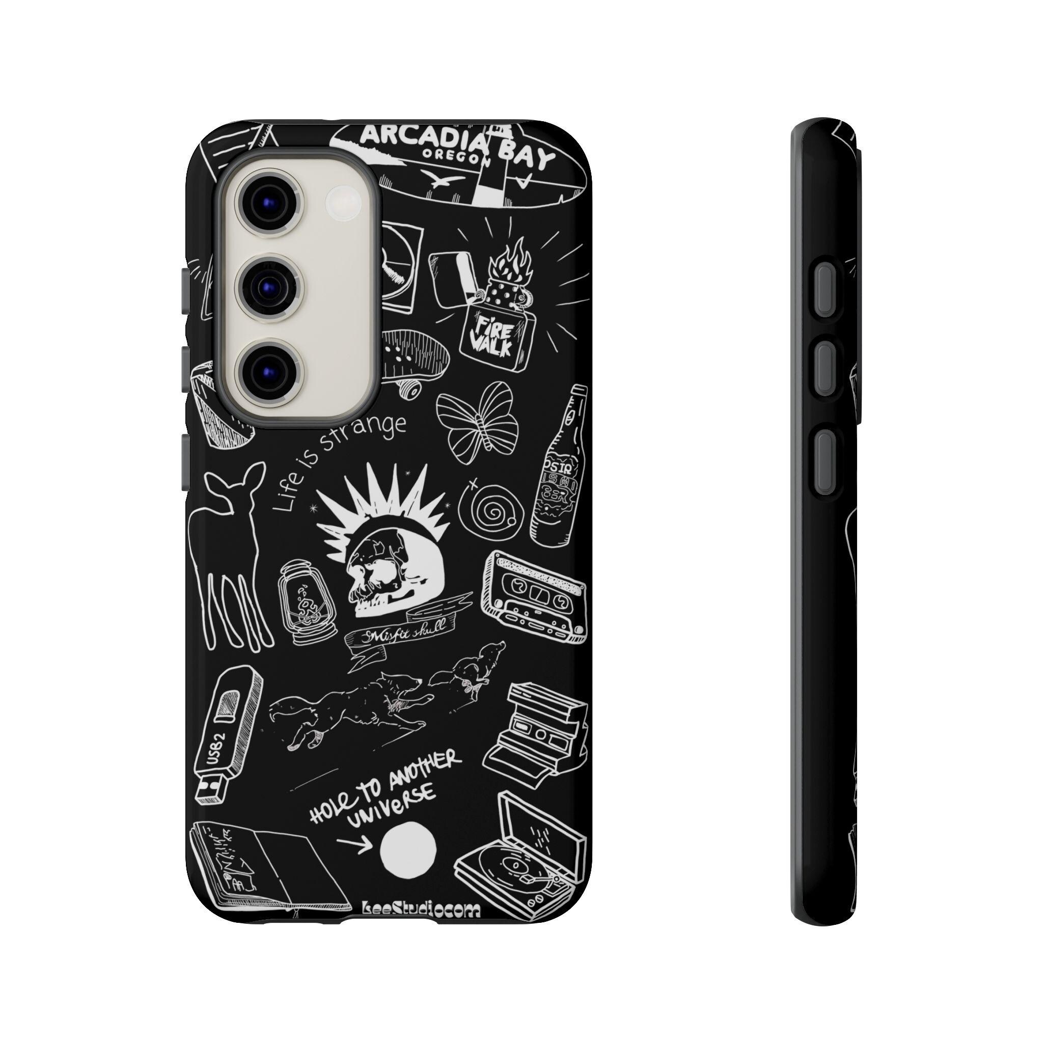 Life is Strange Line Art Tough Phone Cases | Gaming Phone | Arcadia Bay ...