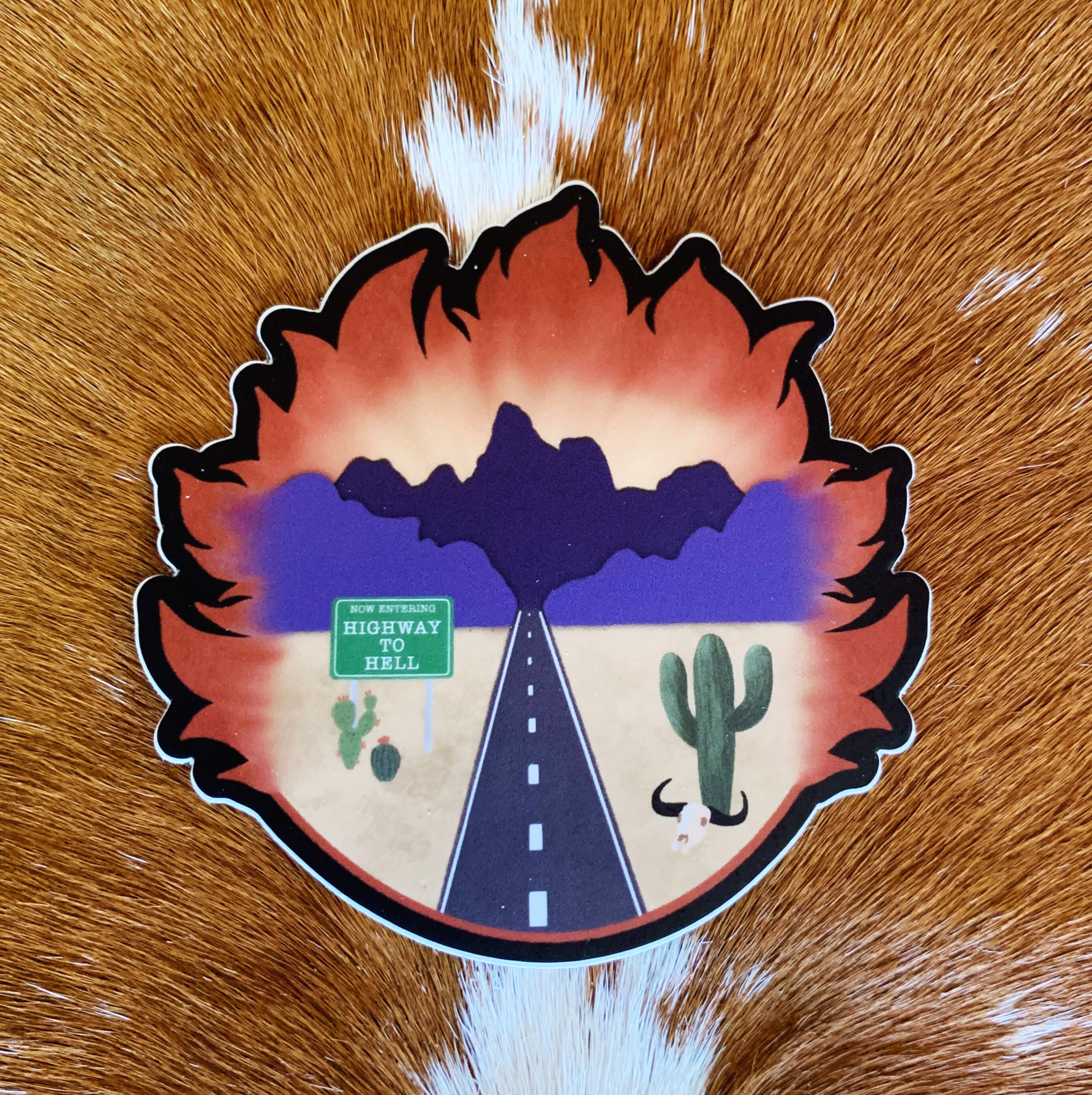 Highway to Hell Vinyl Sticker / Weatherproof/ Decal/ Farm/ Ranch ...