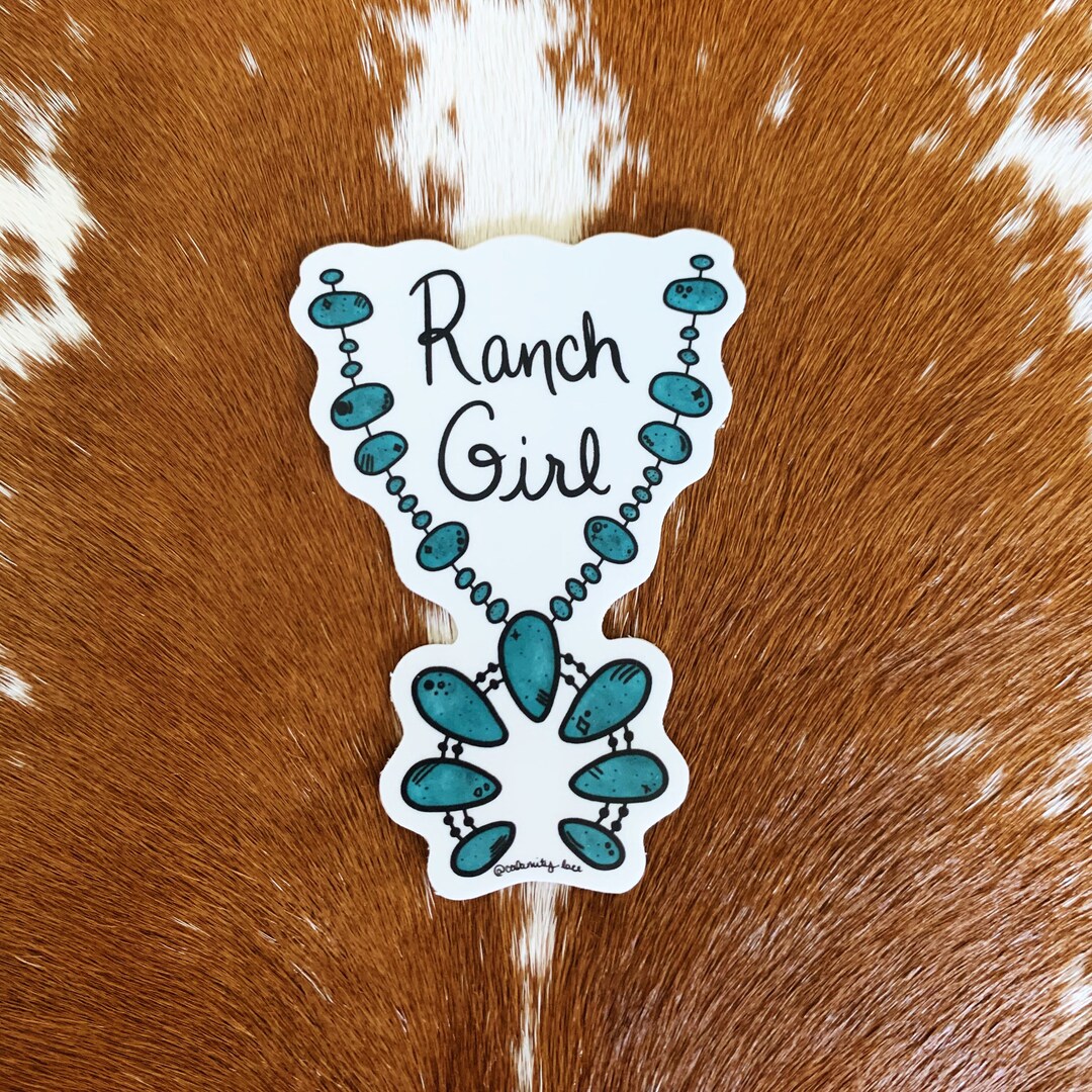 Ranch Girl Squash Blossom Vinyl Sticker/ Holographic/ Weatherproof ...
