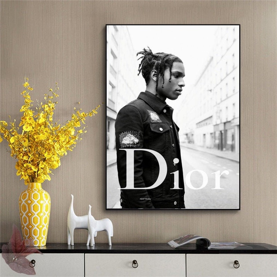 ASAP Rocky Poster Rapper Art Music Singer Star Print Wall Art | Etsy