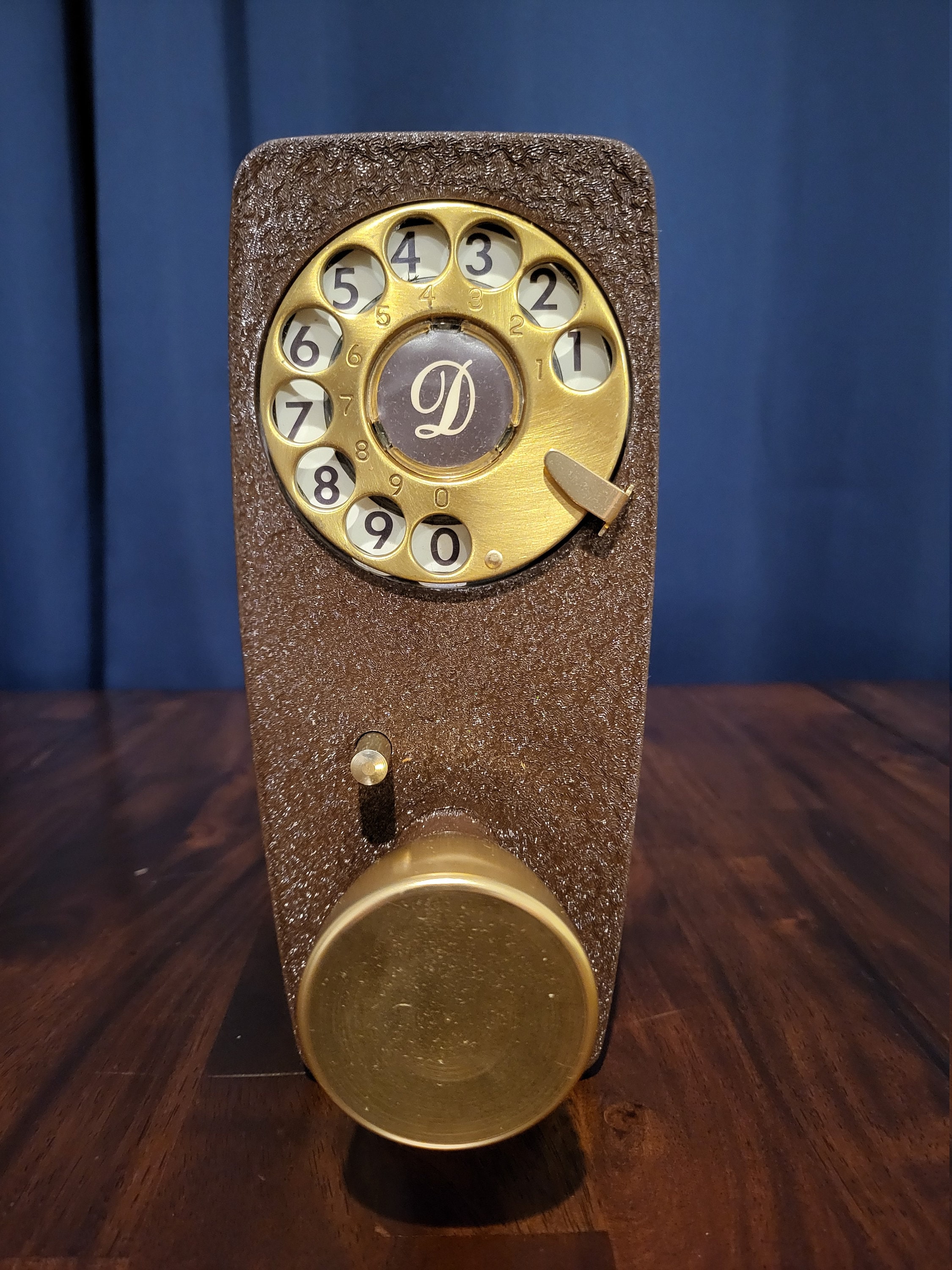 Dialoc Retro Rotary Dial Door Lock, Brown/brass (new in Box) - Etsy