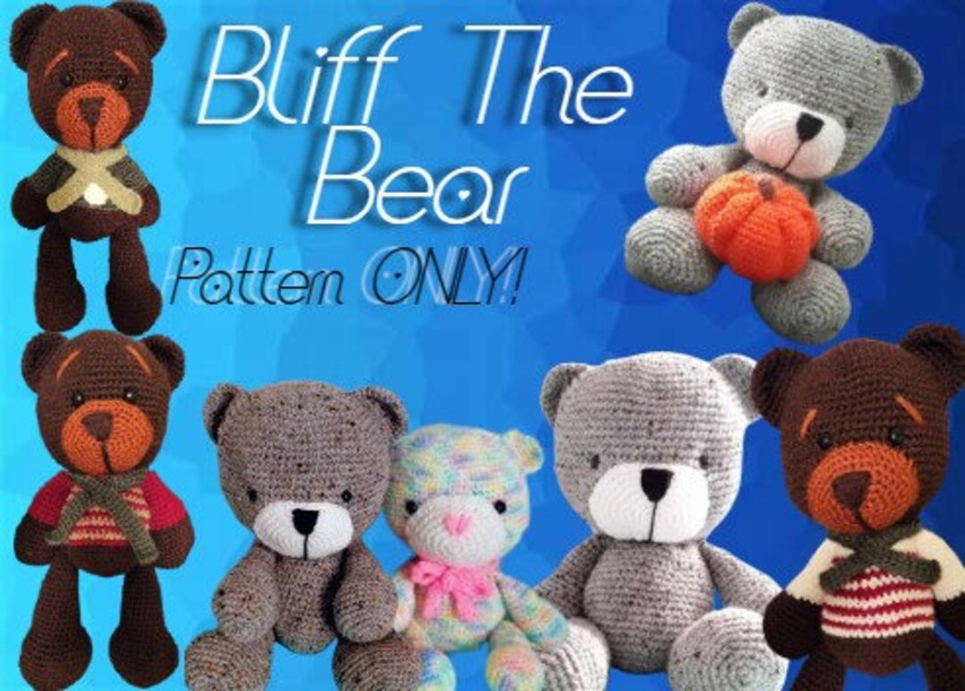 Bliff the Big Bear (pattern) - Etsy
