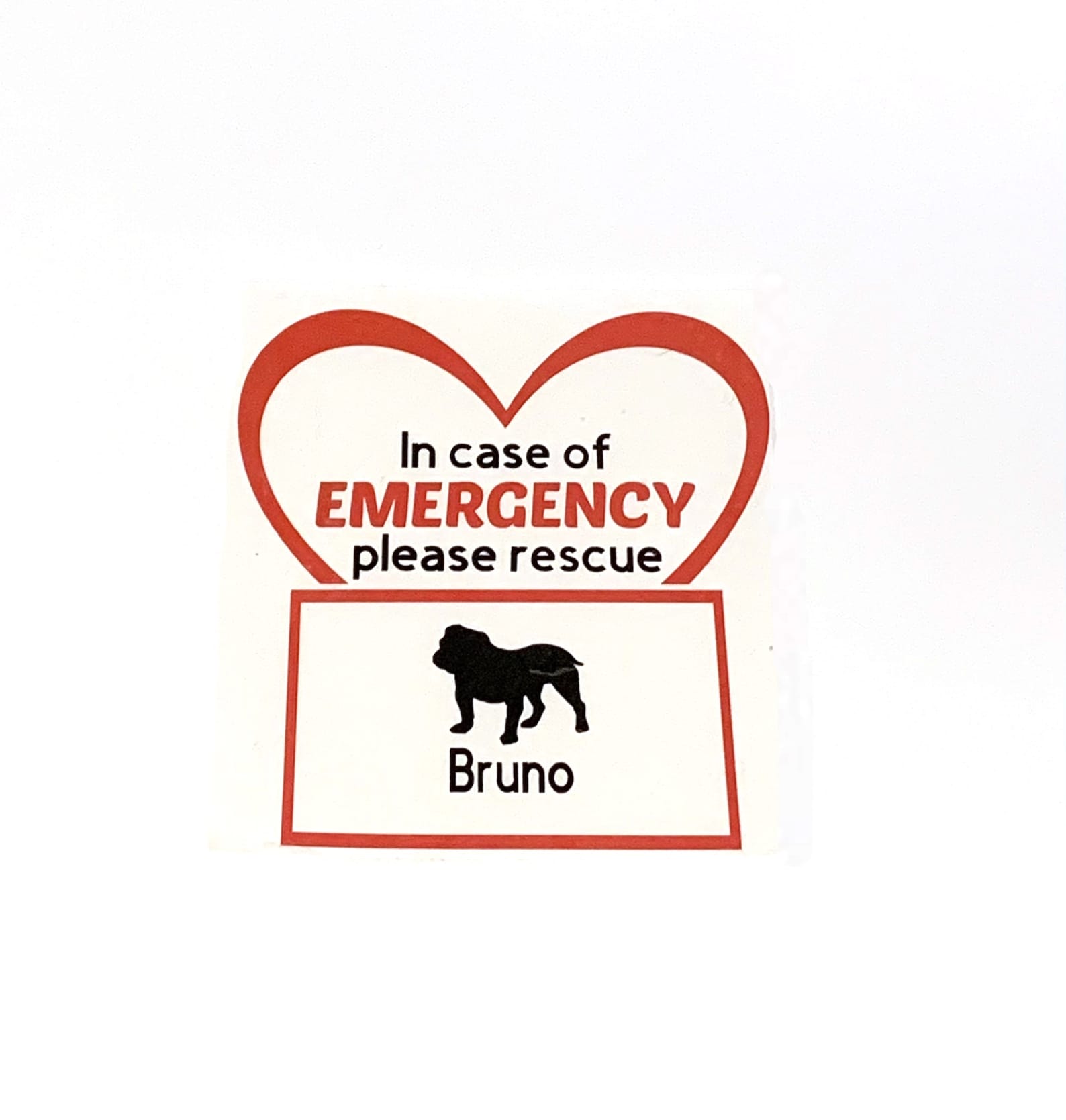 Pet Emergency Decal Pet Emergency Sticker In Case of | Etsy