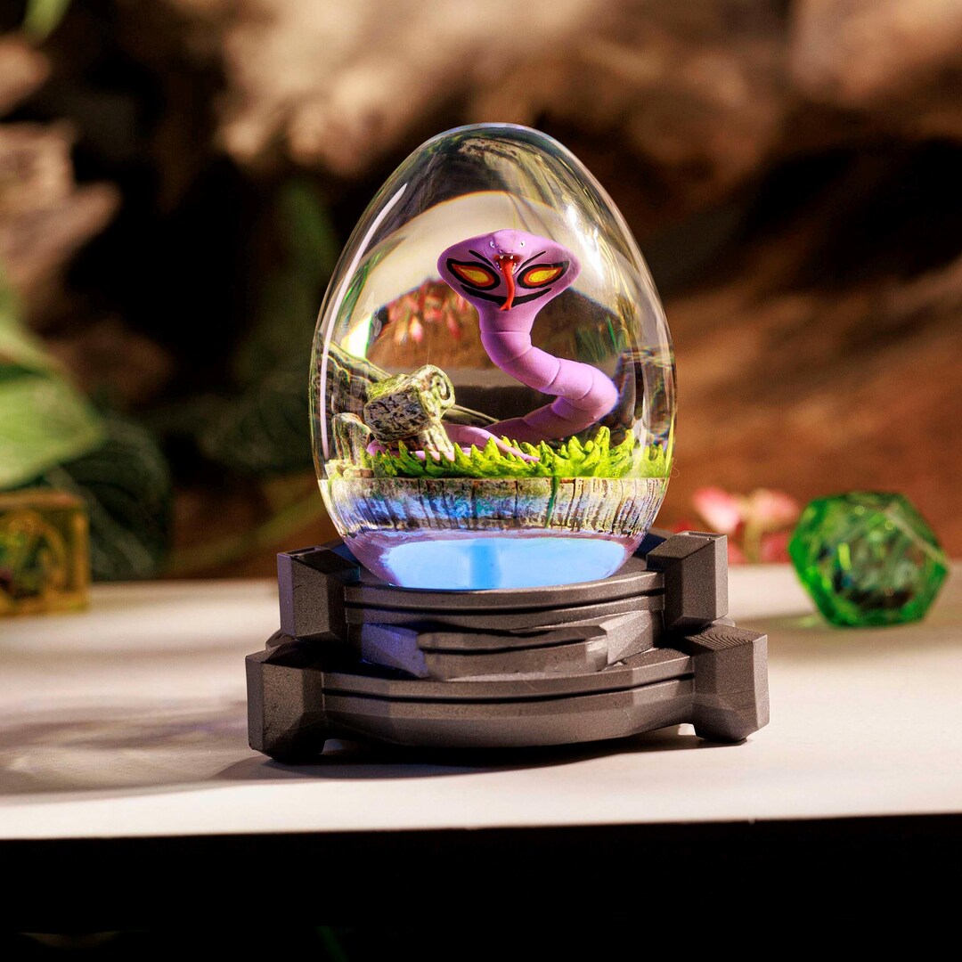 Snake Arbo Resin Lamp Egg, Poison Type Pokemon Art Night Light, Unique ...