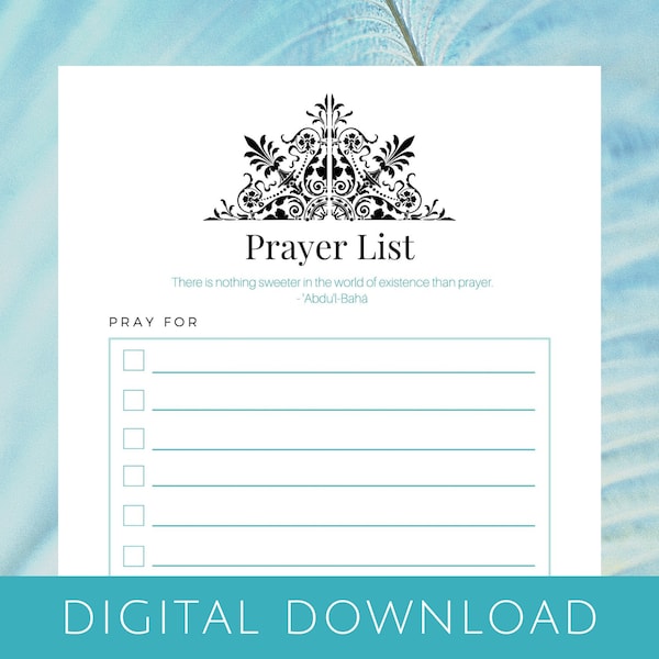 Prayer List - Etsy