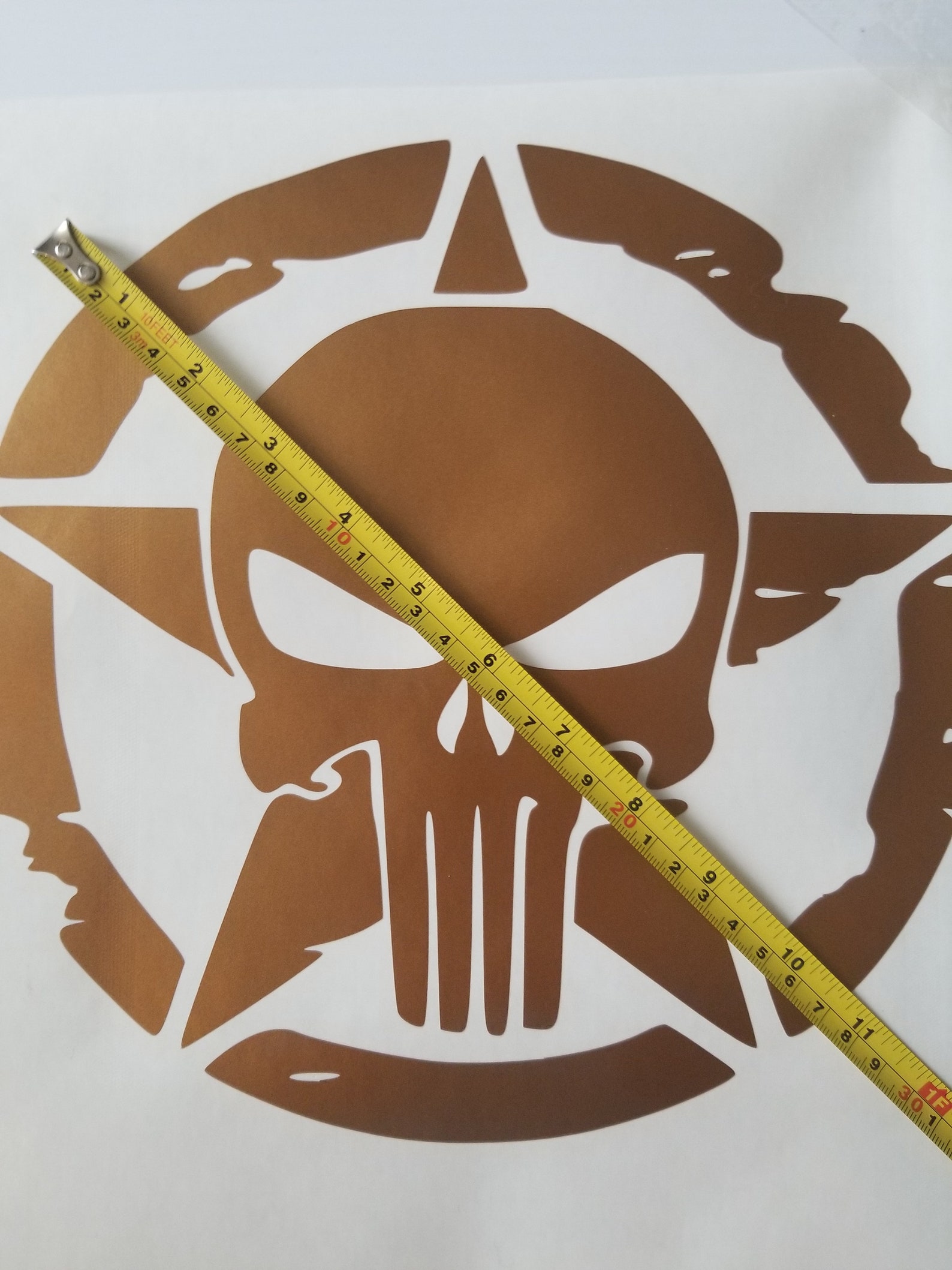 Gold Skull Sticker, Gold Skull Vinyl Sticker, Jeep Sticker, Jeep Skull ...