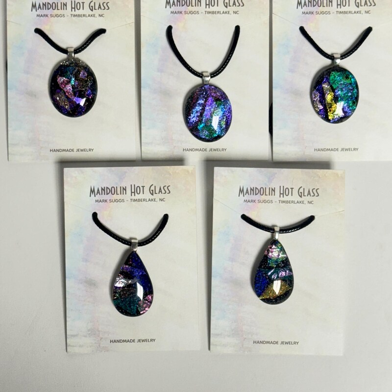 Fused Glass Pendant Small - Etsy