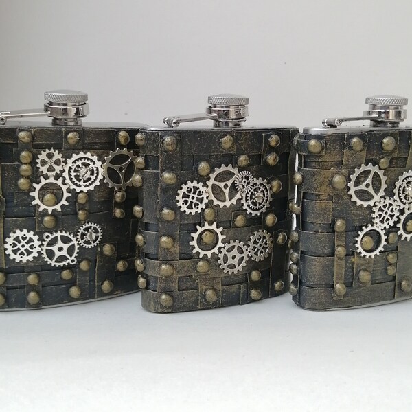 Steampunk Flask - Etsy