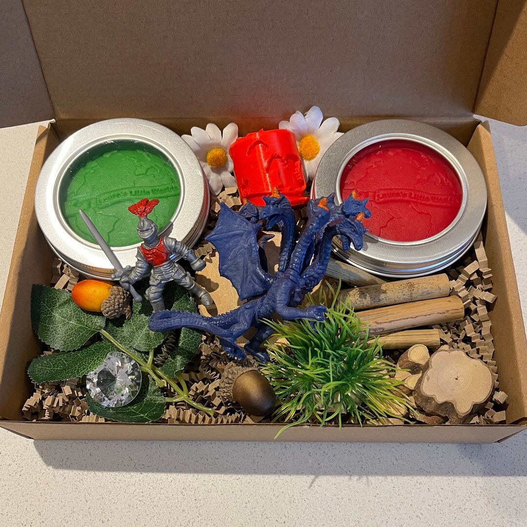 Knights and Dragons Sensory Dough Set - Etsy