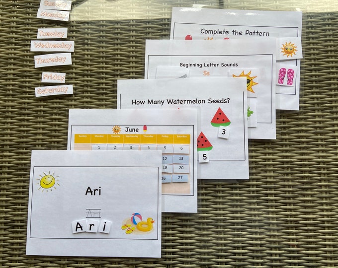 Go Fish! Preschool Packet - Etsy Canada