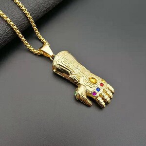 Thanos Glove Pendants Necklaces for Men Avengers Infinity War Avengers ...