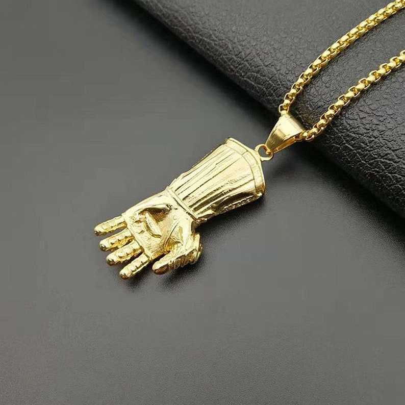 Thanos Glove Pendants Necklaces for Men Avengers Infinity War Avengers ...