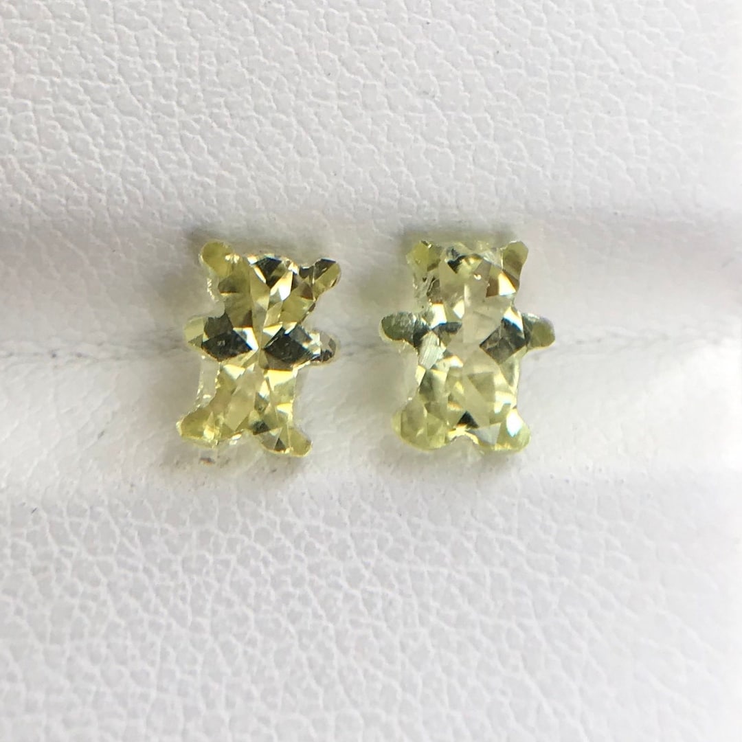 Heliodor Beryl Teddy Cut Pair Natural Heliodor Beryl 7 MM Heliodor ...