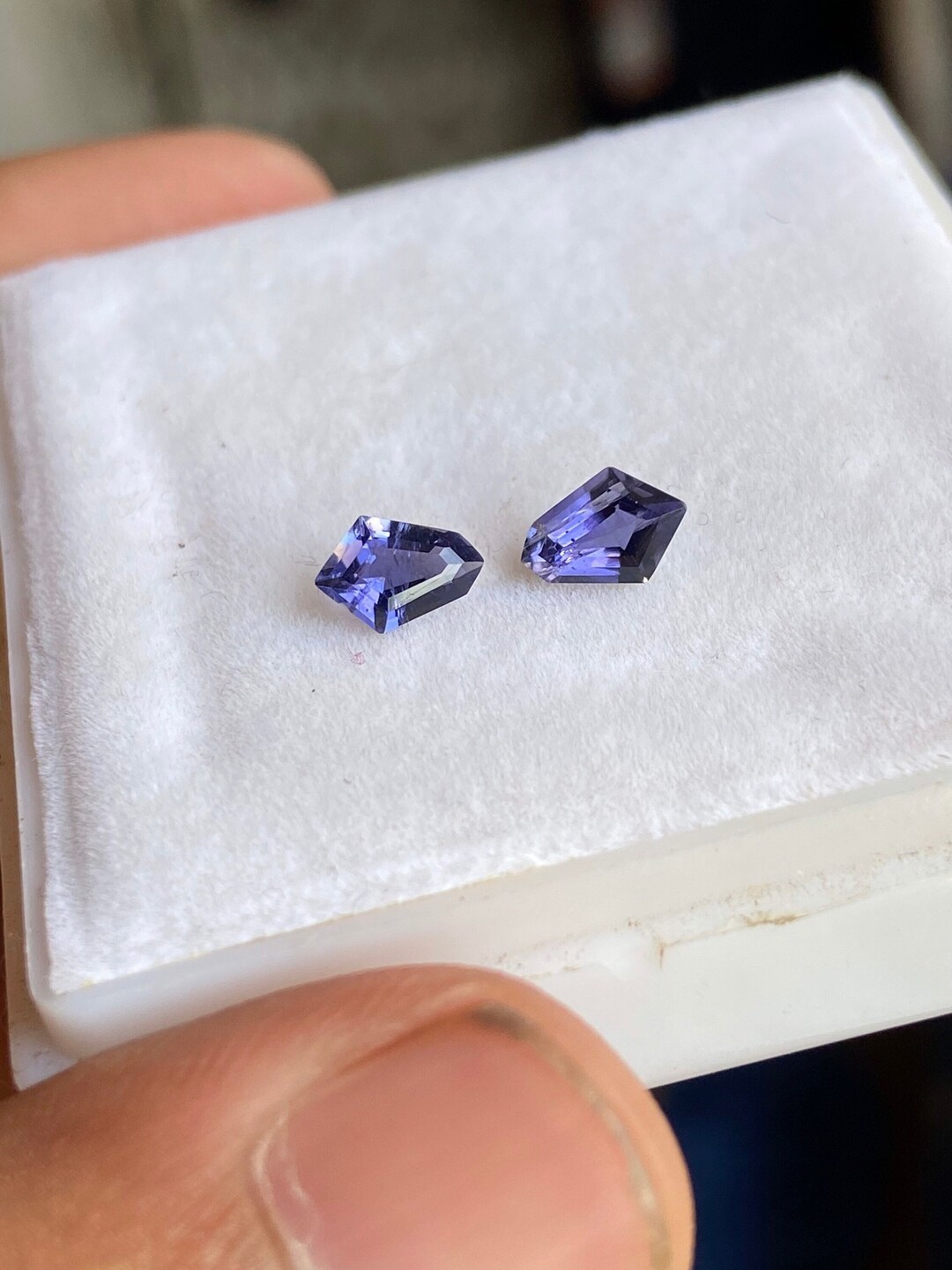 Natural Iolite - Iolite Fancy Shape Pair - Iolite Fancy Cut - 7 MM ...