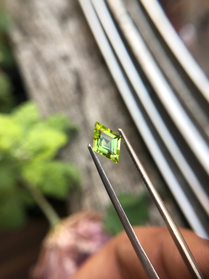 Peridot Lozenge Cut August Birthstone 10 MM Natural Peridot 1.20 Carat ...