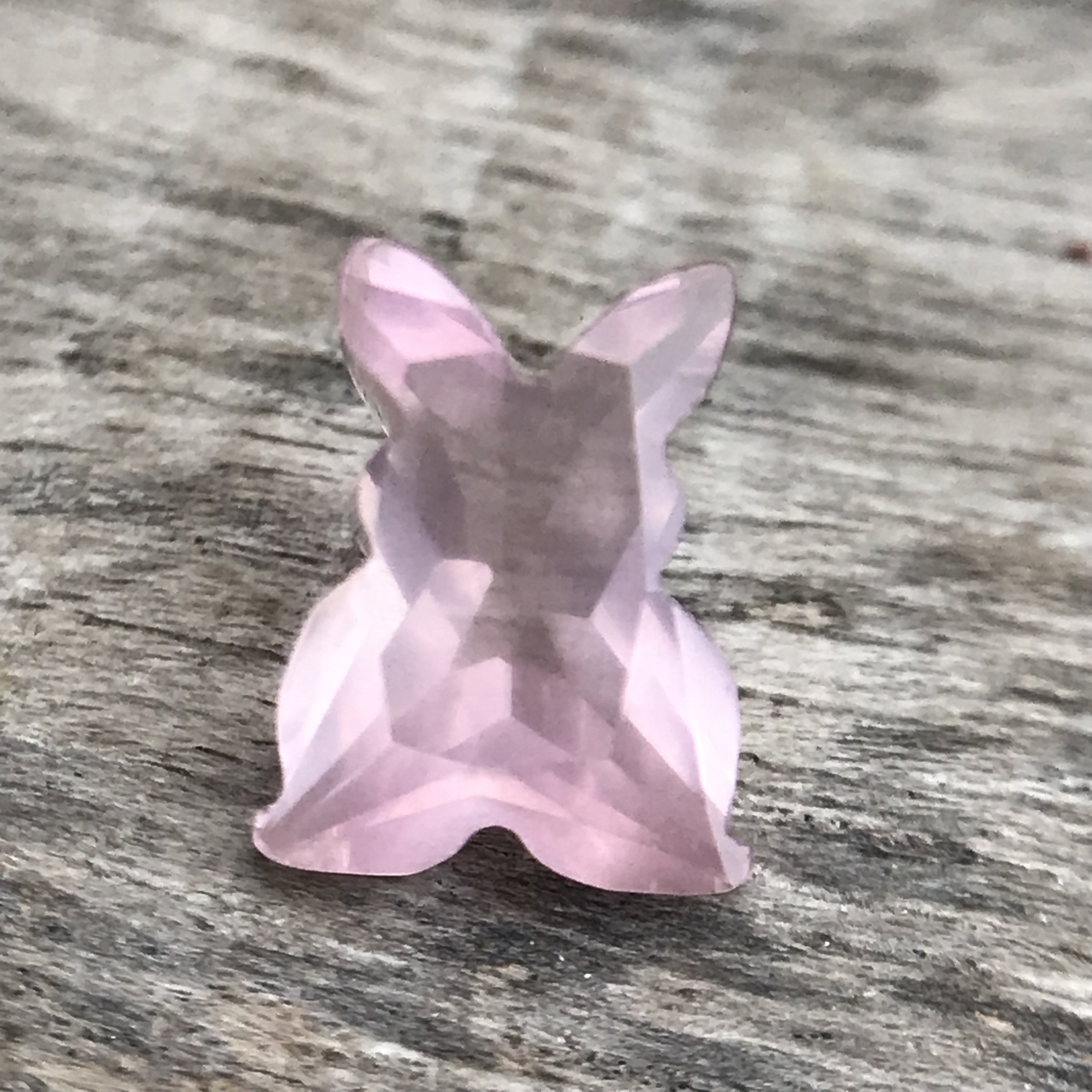 Rabbit Cut Rose Quartz Natural Rose Quartz 10 MM Rose Quartz Rabbit ...