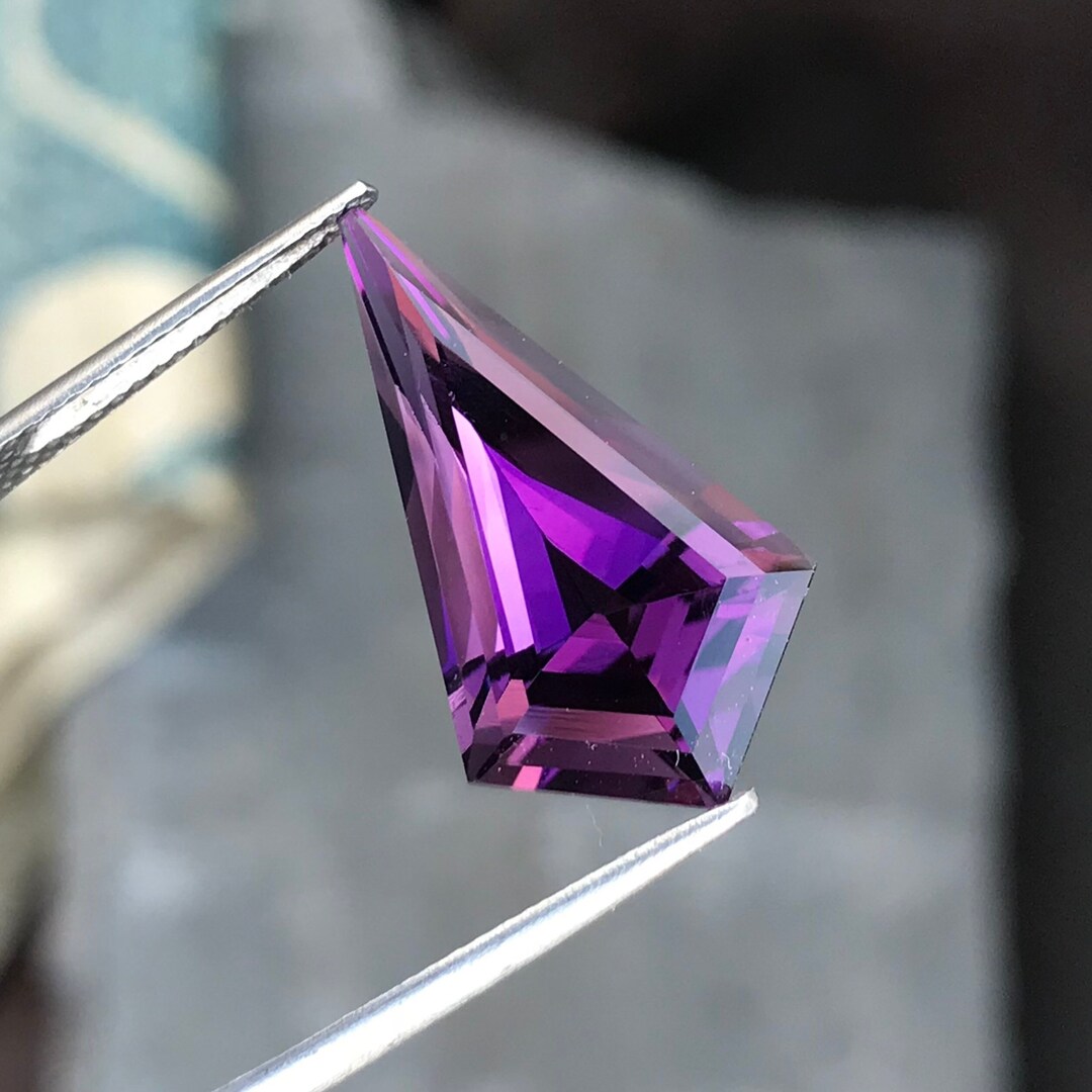 Natural African Amethyst 21 MM Amethyst Kite Shape Amethyst Gemstone ...