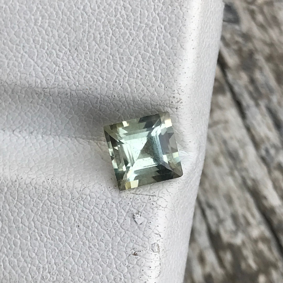 Natural Heliodor Beryl - 6 MM Heliodor Beryl Square - 1.15 Carat ...
