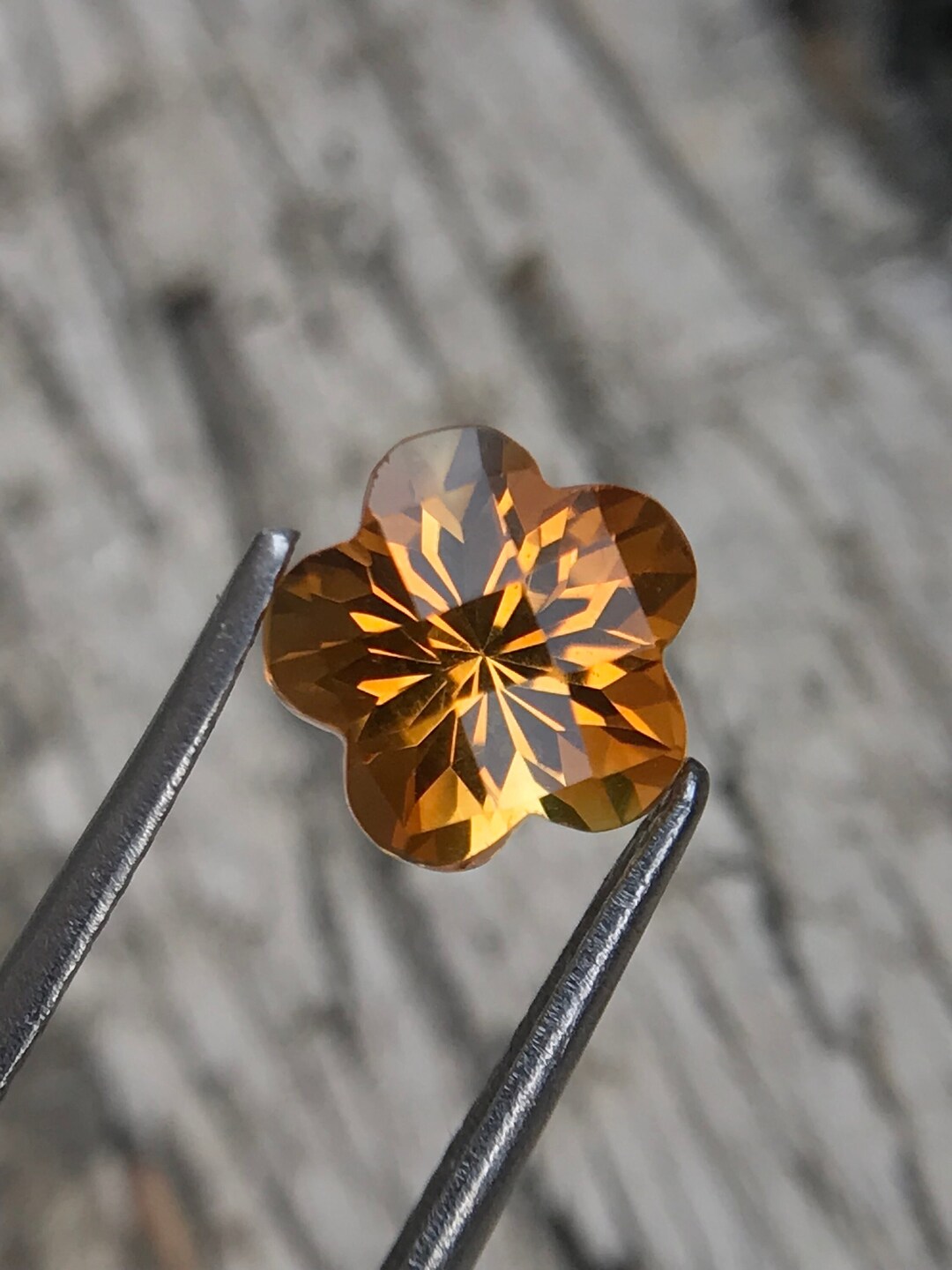 Citrine Cherry Blossom Cut - November Birthstone - 7.5 MM Citrine ...
