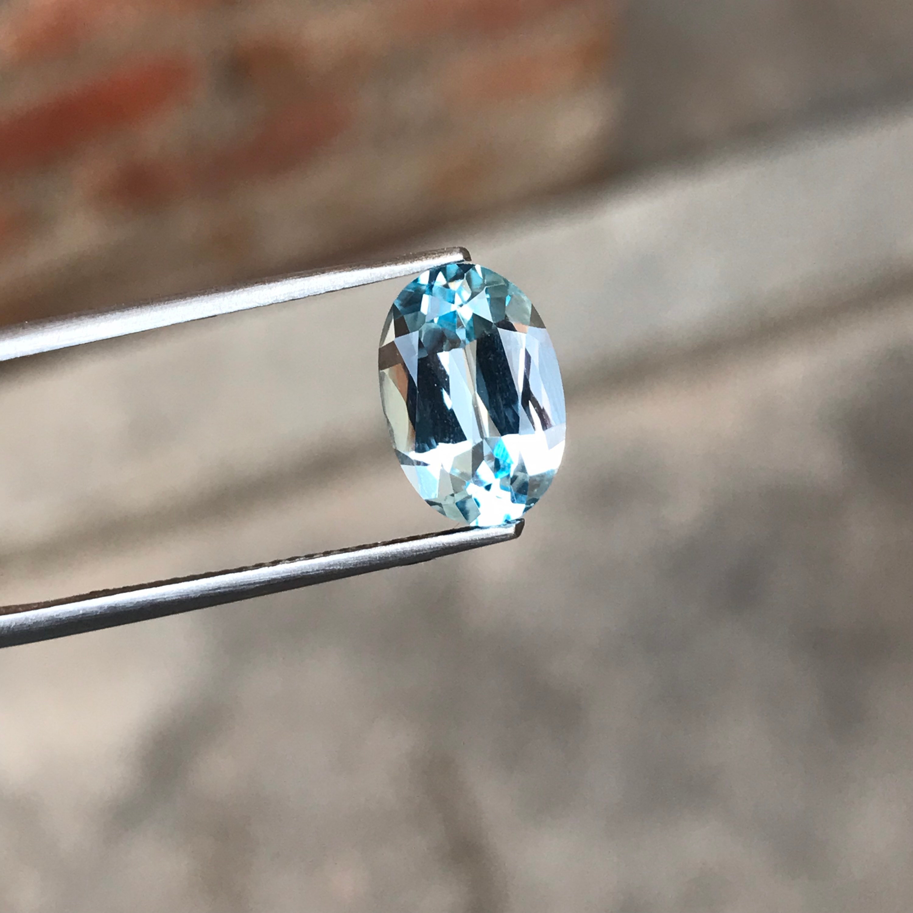 Natural Sky Blue Topaz Sky Blue Topaz 12 MM Oval Shape Gemstone for ...