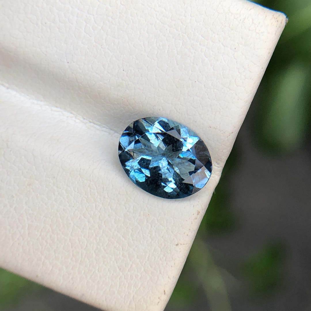 Natural Aquamarine Santa Maria Blue Oval 9mm 1.41ct March Birthstone ...