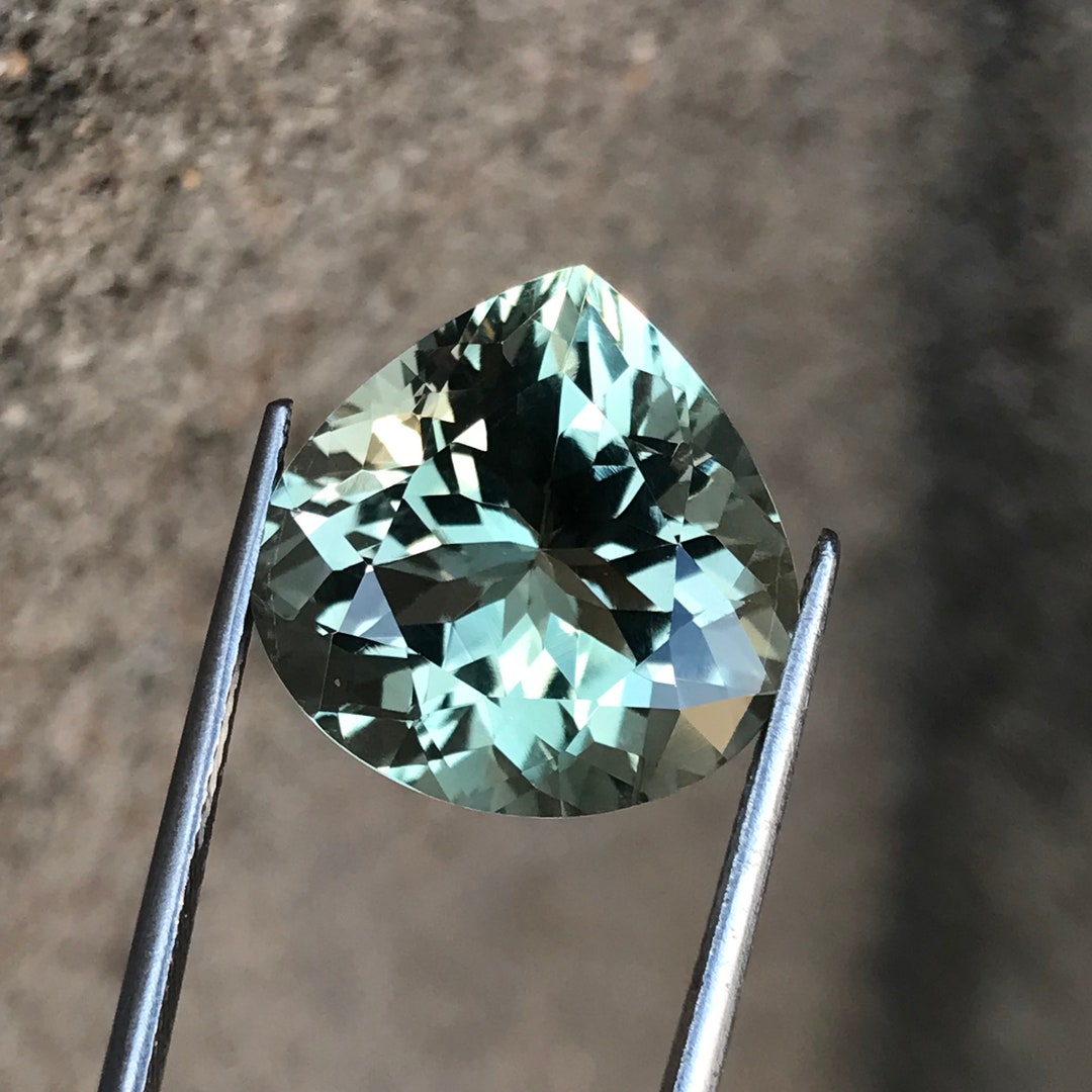 Natural Prasiolite - 16 MM Prasiolite Heart - Prasiolite Heart Cut - 12 ...