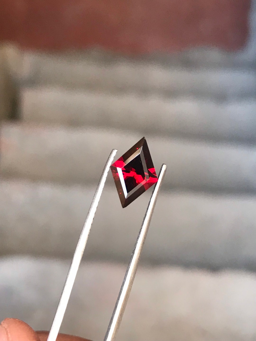 Red Garnet Lozenge 11.5mm 2.70 Carat January Birthstone Loose Gemstone ...