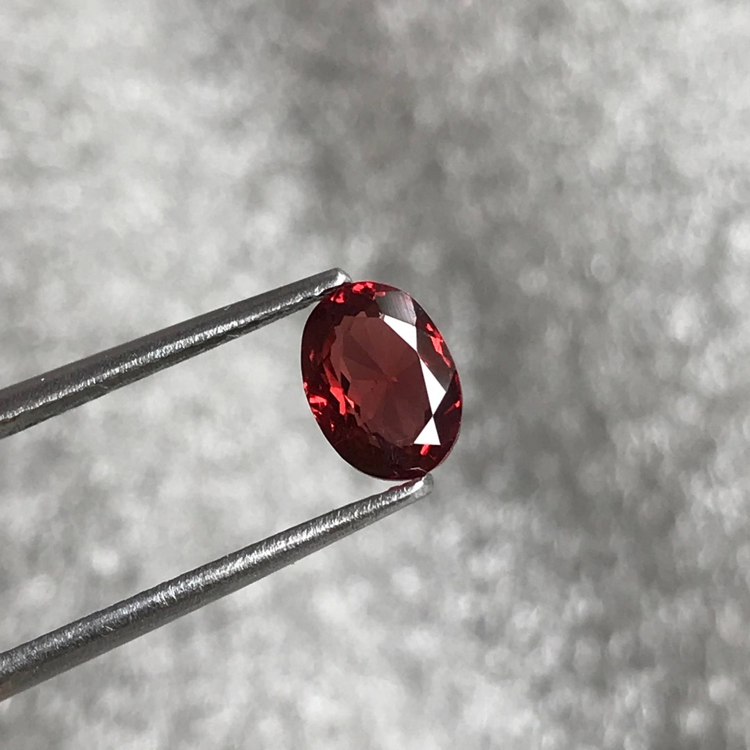 Natural Red Spinel 7 MM Spinel Oval Burma Spinel Spinel Gemstone 1.45 ...