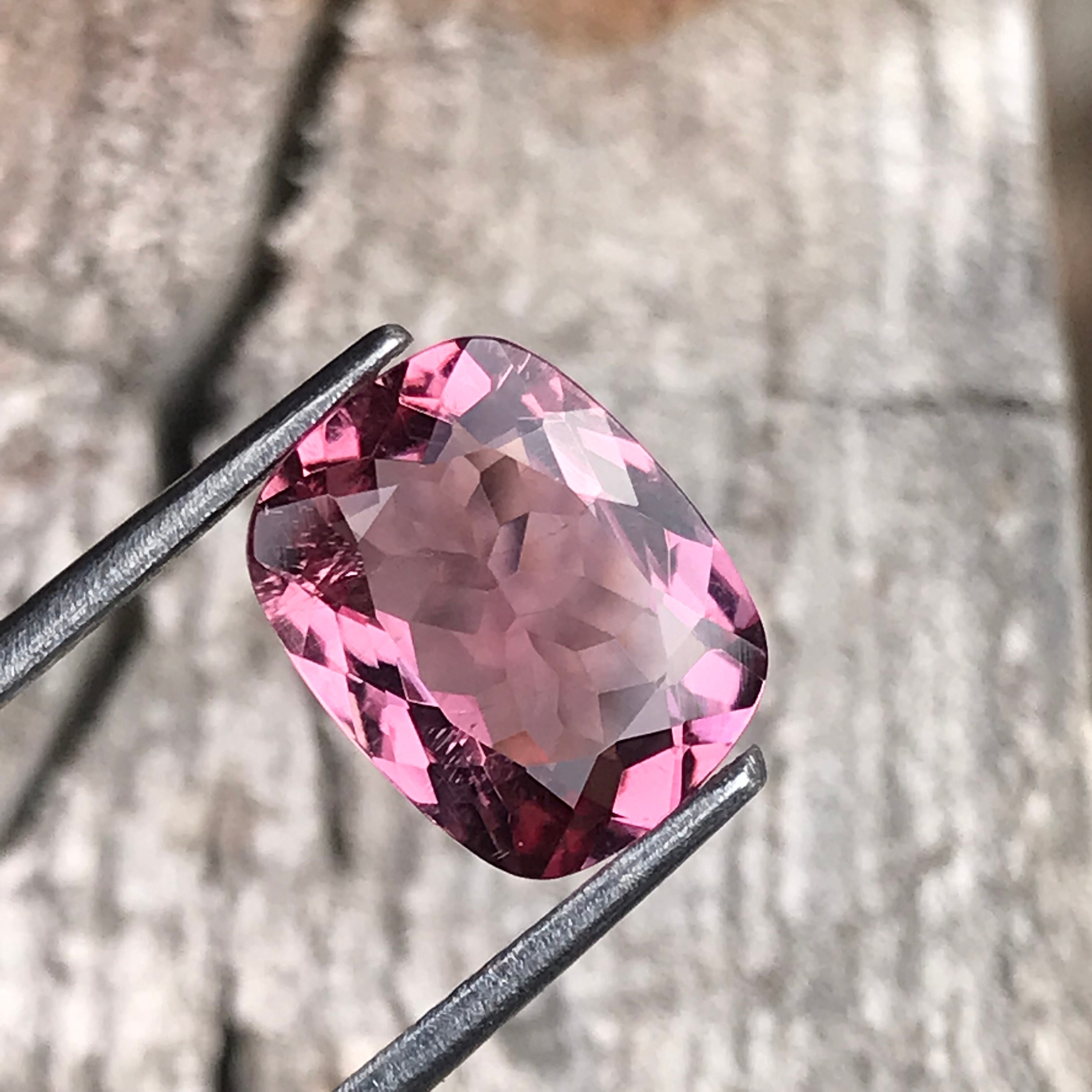 Natural Pink Tourmaline 10 MM Pink Tourmaline Elongated - Etsy