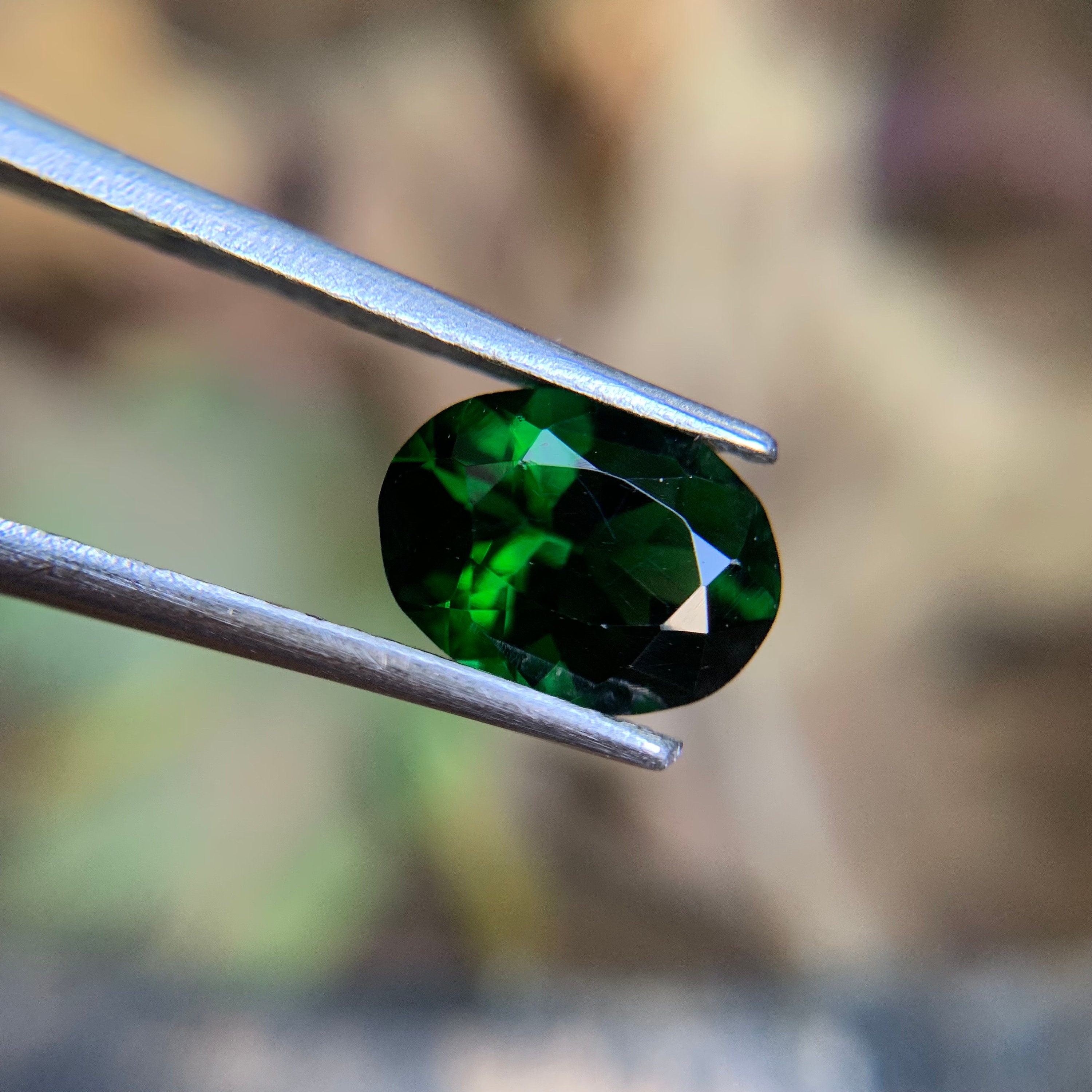 Natural Chrome Tourmaline October Birthstone 9 MM Tourmaline Oval 1.30 ...